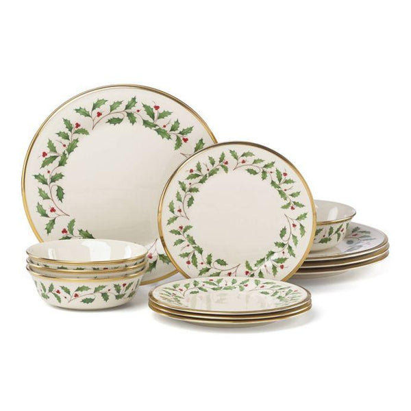 Lenox Holiday 12-Piece Dinnerware Set with All Purpose Bowl - Loft410